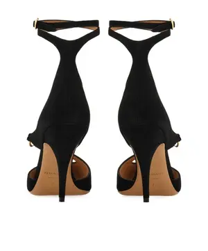 FERRAGAMO Peep-toe Pumps With Gancini Detail