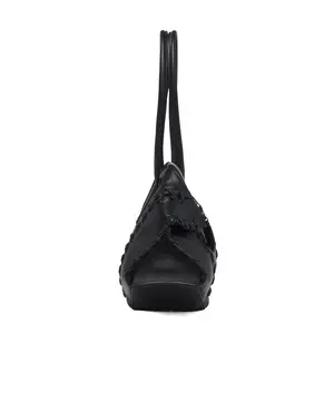 Alexander McQueen Manta Corset Lace-up Shoulder Bag - Black