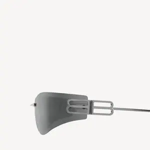Balenciaga Wrap-around Sunglasses With D-frame Shape - Silver