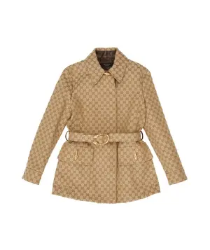 Gucci Monogram Belted Jacket
