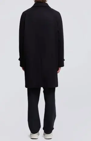 Aspesi Single-breasted Button-fastening Coat - Black