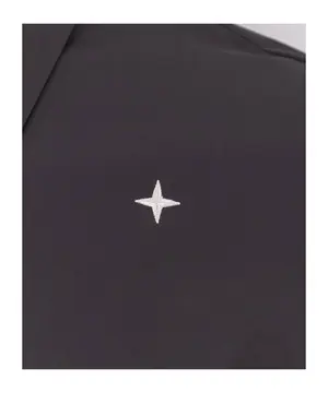 Stone Island Logo Embroidered Zipped Shirt