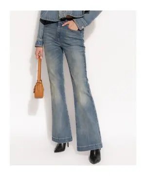 Alexander McQueen Flared Leg Jeans - Blue