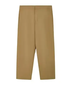 JIL SANDER Cotton Tapered Trousers - Brown