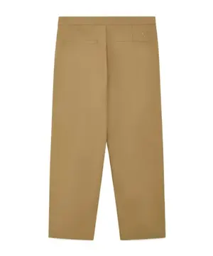 JIL SANDER Cotton Tapered Trousers - Brown