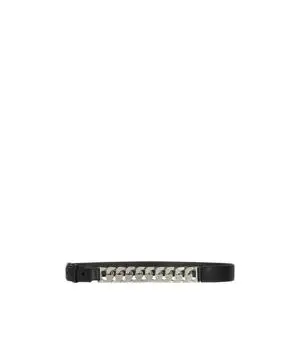 Givenchy Chain Link Slim Belt - Black