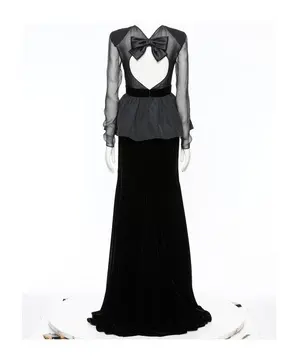 Valentino Garavani Long-sleeved Dress With Bow Detail
