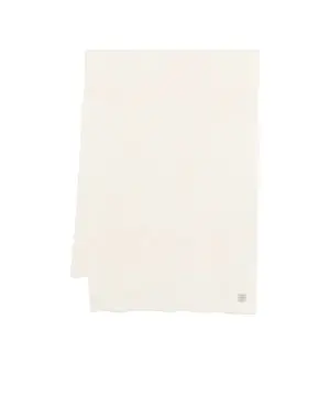 TOTEME Totme Monogram Twill Scarf - White