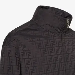 Fendi Ff Jacquard Zipped Bomber Jacket