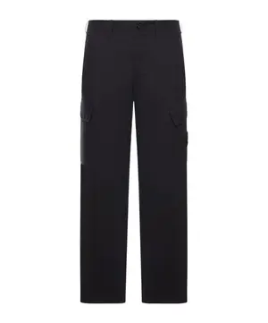Stone Island Belt Loop Casual Pants - Black