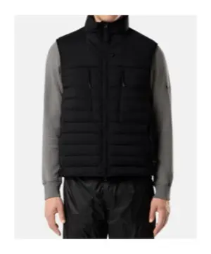 Stone Island Padded High Neck Gilet - Black
