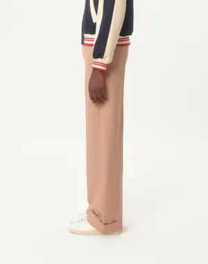 Valentino Garavani Tailored Trousers With Turn-up Hem