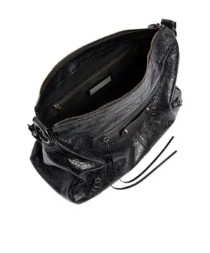Balenciaga Le City Moto Medium Shoulder Bag - Black