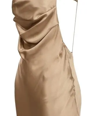 Saint Laurent Backless Cowl Maxi Dress - No