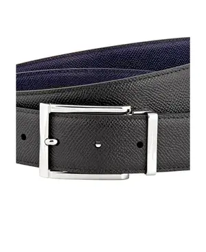 FERRAGAMO Reversible Leather Belt - Black