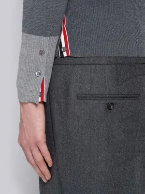 Thom Browne Wool V-neck Cardigan - Gray