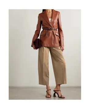 Altuzarra Pleated Cotton-twill Barrel-leg Pants