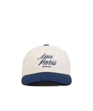 Ami Embroidered Baseball Cap - Ink/white Cream
