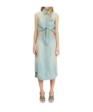 DIESEL® De-susy-s Tie-waist Midi Dress