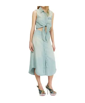 DIESEL® De-susy-s Tie-waist Midi Dress