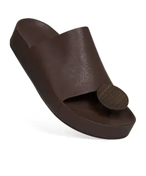 UMA WANG Round Toe Slippers - Black