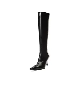 Alexander Wang Vera Knee-high Zip Stiletto Boots - Black