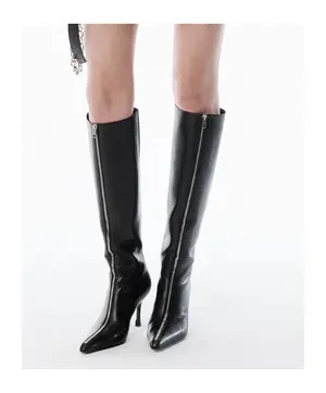 Alexander Wang Vera Knee-high Zip Stiletto Boots - Black