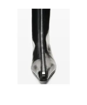 Alexander Wang Vera Knee-high Zip Stiletto Boots - Black