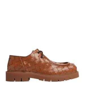 Bottega Veneta Haddock Lace-up Shoes - Brown