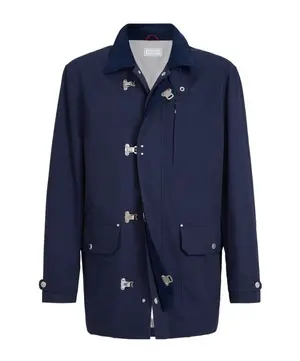 Brunello Cucinelli Hook Fastened Long Sleeved Jacket