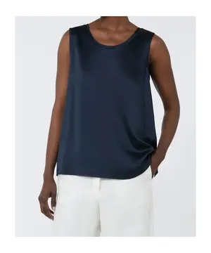 Max Mara Round Neck Sleeveless Blouse