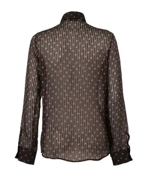 MAZZARELLI Striped Floral Long Sleeve Shirt