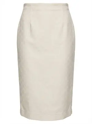 Gucci Gg Gabardine Skirt