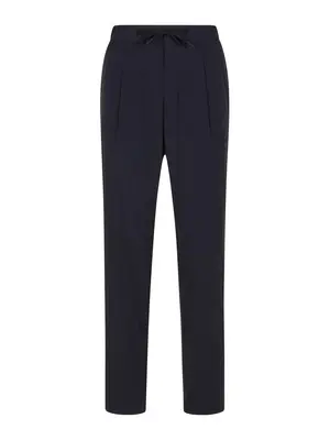 Herno Straight-leg Drawstring Trousers - Blue