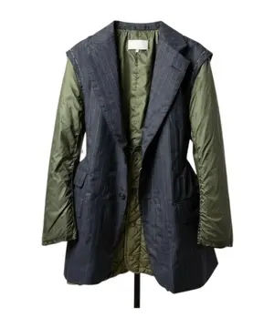 MAISON MARGIELA Pinstripe And Quilted Jacket