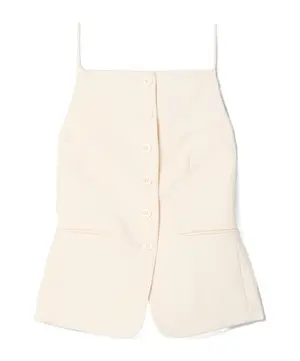 Staud Una Buttoned Top - Off White