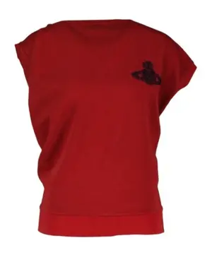 VIVIENNE WESTWOOD Asymmetric Logo Top - Red