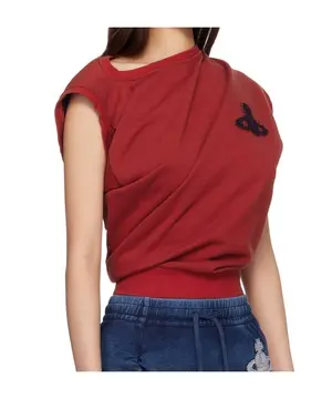 VIVIENNE WESTWOOD Asymmetric Logo Top - Red