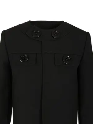 Celine Brompton Jacket In Gauffered Double Wool