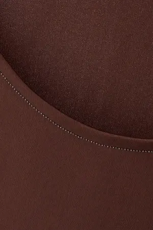 Brunello Cucinelli Sleeveless Sequin-trimmed Top - Brown