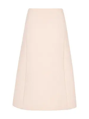Fendi Diagonal Quilted Midi Skirt