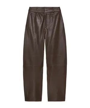 ARMA Charlotte Leather Trousers - Marrone