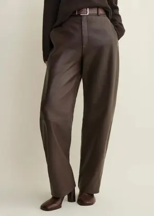 ARMA Charlotte Leather Trousers - Marrone
