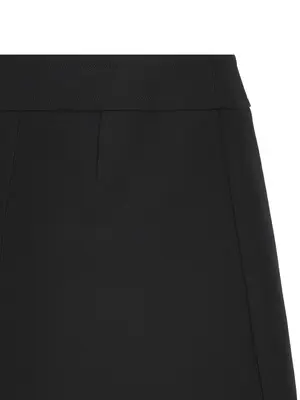 Celine Trapeze Mini Skirt In Gauffered Double Wool