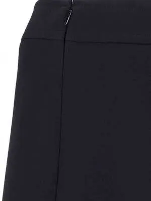 Celine Trapeze Mini Skirt In Gauffered Double Wool