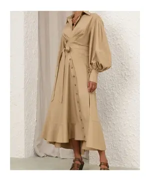 Zimmermann Rebellion Poplin Midi Dress