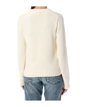 Polo Ralph Lauren Flag Intarsia Knitted Sweater - Red