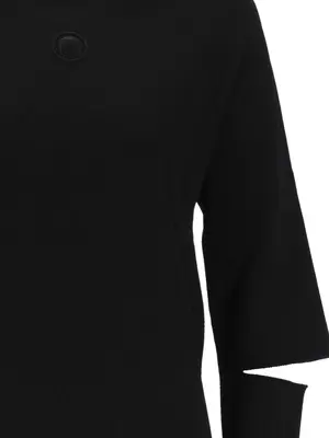 MARINE SERRE Knit Sweater With Cutout Sleeves