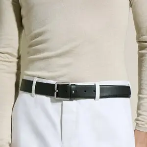 Montblanc Adjustable Waist Belt With Pin Buckle - Black