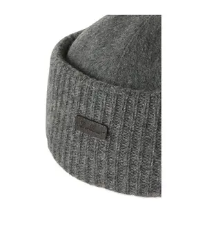 Loro Piana Logo Patch Knitted Beanie
